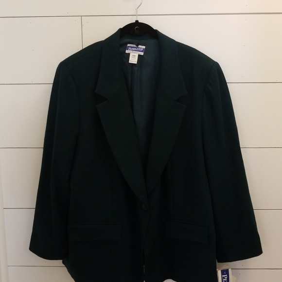 Pendleton | Jackets & Coats | Ladies Green Wool Pendleton Jacket Size 2 ...
